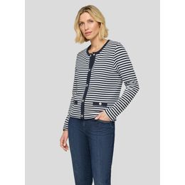 Rabe Damen Blouson "Jacke", schwarz-wei&szlig;, Gr. 40, gestreift, 83% Polyester, 12% Viskose, 5% Elasthan, Jacken
