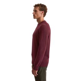Marc O'Polo MARC O'POLO Herren Rundhalspullover "aus gesprenkeltem Tweedgarn"wine berry, Gr. XXL, unifarben, Obermaterial: 31% Wolle, 29% Schurwolle, 20%