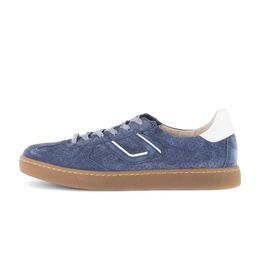 Gabor Damen Sneaker "Sneaker low", Gr. 38,5, blau, Schuhe