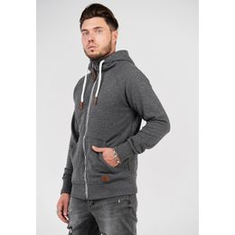 behype Herren Kapuzensweatshirt "SWANTON", grau, Gr. S, meliert, unifarben, 70% Baumwolle, 30% Polyester, Sweatshirts, mit praktischer Kapuze