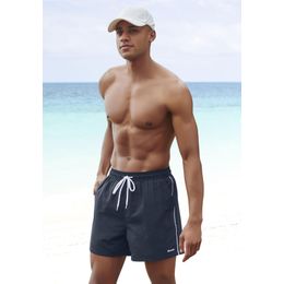 Bench. Herren Badeshorts, blau, Gr. XL, kontrastfarbene Details, Microfaser, Microfaser, Polyester, Badehosen, in modischen Pastellfarben