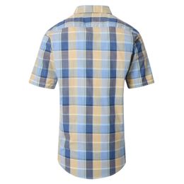 Casamoda Herren Kurzarmhemd "Casamoda Freizeithemd Kurzarm kariert", blau, Gr. M, kariert, 100% Baumwolle, Hemden