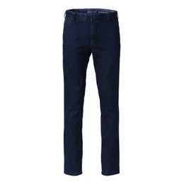 MEYER Herren Chinos "Bonn", blau, Gr. 54, unifarben, 63% Baumwolle, 34% Polyester, 3% Elasthan, Hosen, aus Bio-Baumwolle
