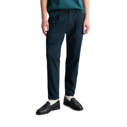 Marc O'Polo Herren Chinohose "aus Bio-Baumwoll-Mix"navy teal, Gr. L, MARC O'POLO DENIM, unifarben, Obermaterial: 97% Baumwolle, 3% Elasthan, Hosen