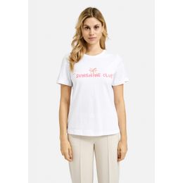 Smith & Soul SMITH & SOUL Damen Rundhalsshirt, wei&szlig;, Gr. XS, bedruckt, Single Jersey, Material: 100% Baumwolle, Shirts, aus Baumwolle