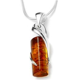 OSTSEE-SCHMUCK Damen Kette mit Anh&auml;nger "- Samara - Silber 925/000 - Bernstein", 50, Silber 925 (Sterlingsilber), silber, Silber 925