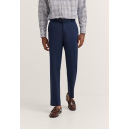 Bugatti Herren Anzughose "Regular Fit", blau, Gr. 52, unifarben, 66% Polyester, 21% Viskose, 10% Polyamid, 3% Elasthan, Hosen, Jersey-Artikel mit