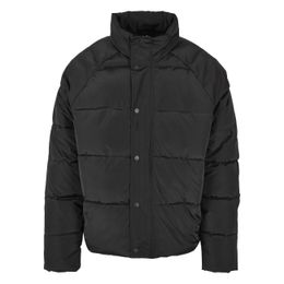 Urban Classics Herren Winterjacke "Urban Classics Herren Raglan Puffer Jacket", schwarz, Gr. XL, unifarben, 100% Polyester, Jacken