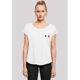 F4NT4STIC Damen T-Shirt "France Frankreich Flagge Fahne", wei&szlig;, Gr. S, Obermaterial: 100% Baumwolle, Shirts, Print