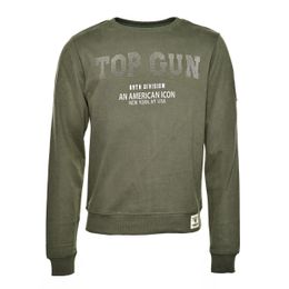 Top Gun Herren Sweater "TG20213007", gr&uuml;n, Gr. S, Obermaterial: 100% Baumwolle ; 100% Baumwolle, Sweatshirts