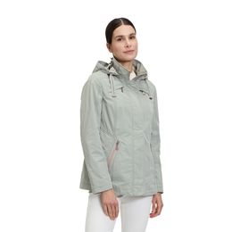 Gil Bret Damen Outdoorjacke, gr&uuml;n, Gr. 36, unifarben, Web, Obermaterial: 100% Polyester, Jacken, mit Kapuze