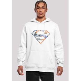 F4NT4STIC Herren Sweatshirt "Hoodie DC Comics Superman Floral Logo Superheld", wei&szlig;, Gr. XL, Obermaterial: 65% Baumwolle, 35% Polyester, Sweatshirts,
