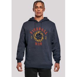 F4NT4STIC Herren Kapuzenpullover "Stranger Things Fireball Dice 86 Netflix TV Series", blau, Gr. XS, Obermaterial: 65% Baumwolle, 35% Polyester,