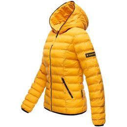 Navahoo Damen Steppjacke "Neevia", gelb, Gr. XS, Obermaterial: 100% Nylon. Obermaterial &Auml;rmel: 100% Polyester. Innenfutter: 100% Polyester.