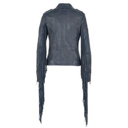 Freaky Nation Damen Lederjacke "Miss Moonlight-FN"blau, Gr. S, Oberstoff: 100% Leder. Futter: 100% Baumwolle, Jacken