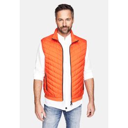 NEW CANADIAN Herren Steppweste, orange, Gr. 4XL, 100% Polyester, Westen, mit wasserabweisenden Eigenschaften