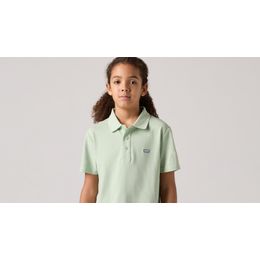 LEVI'S KIDS M&auml;dchen Poloshirt "LVB BACK NECK TAPE POLO", gr&uuml;n, Gr. 10, Single Jersey, Obermaterial: 100% Baumwolle, Shirts, for BOYS