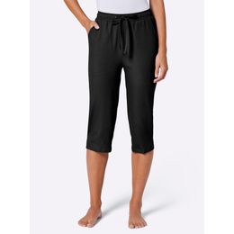 feel good Damen Jogginghose, Gr. 44, schwarz, 95% Baumwolle, 5% Elasthan, unifarben, Hosen