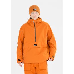 SLOPE Herren Skijacke "Ruki", orange, Gr. L, unifarben, 100% Polyester, Jacken, Im wetterfesten Anorak-Design
