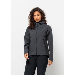 Jack Wolfskin Damen Fahrradjacke "BIKE COMMUTE MONO JKT W", grau, Gr. XL, OBERSTOFF: 100% POLYESTER; ABSEITE: 100% POLYESTER, Jacken