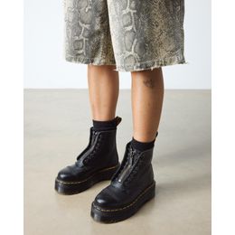 Dr. Martens Damen Schn&uuml;rboots "Sinclair Gemilltes Nappaleder Plateaustiefel", Gr. 41, schwarz, Leder, Schuhe, Plateauboots, Chunky Boot mit