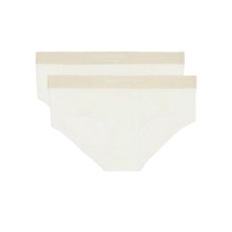 Marc O'Polo MARC O'POLO Damen Panty "Iconic Rib woven", Gr. XS, wei&szlig;, Feinripp, Obermaterial: 95% Baumwolle, 5% Elasthan, bedruckt, unifarben, Unterhosen, mit