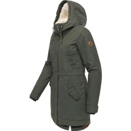 Ragwear Damen Kurzmantel "Cannas YOUMODO", gr&uuml;n, Gr. XS, Obermaterial: 65% Polyester, 35% Baumwolle. Innenfutter: 100% Polyester. Wattierung: 100%