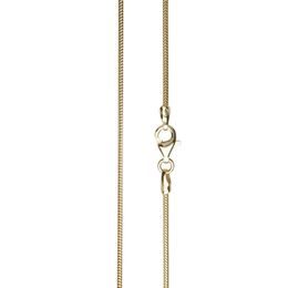 OSTSEE-SCHMUCK Damen Silberkette "- Schlange 1,2 mm - Silber 925/000, vergoldet -", 60, Silber 925 (Sterlingsilber), gold, Silber 925