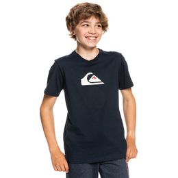 Quiksilver Jungen T-Shirt "Comp Logo", blau, Gr. 14, 100% Baumwolle, Shirts