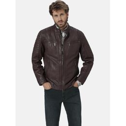 Babista Herren Kurzjacke "Lederjacke SIRENETTO", rot, Gr. 50, Obermaterial: 100% Lederfaserstoff LEAFIBTEX., Jacken