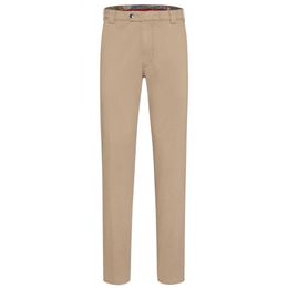 MEYER Herren Chinos "Roma", beige, Gr. 26,5, unifarben, 98% Baumwolle.2% Elasthan, Hosen, mit Stretch-Dehnbund