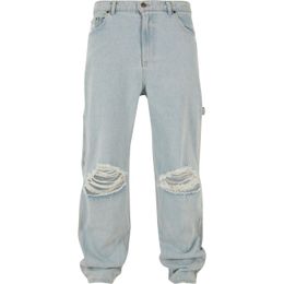 Karl Kani Damen Bequeme Jeans "Karl Kani Herren"bleached blau, Gr. 34, unifarben, 100% Baumwolle, Jeans
