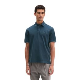 Marc O'Polo MARC O'POLO Herren Poloshirtschwarz navy, Gr. L, unifarben, Piqu&eacute;, Obermaterial: 100% Baumwolle, Shirts, weiches Tragegef&uuml;hl, regular Fit, Logopatch