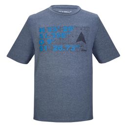 Killtec Herren T-Shirt "KOS 254 MN TSHRT", blau, Gr. L, Obermaterial: 65% Polyester, 30% Baumwolle, 5% Elasthan, Shirts, Atmungsaktiv & schnell