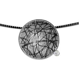 OSTSEE-SCHMUCK Damen Kette mit Anh&auml;nger "- Gleiter Runo 24 mm-Sarah Vicenza - Silber 925/000 - Zirkonia", 50, Silber 925 (Sterlingsilber), silber,