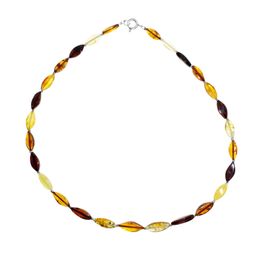 OSTSEE-SCHMUCK Damen Kette ohne Anh&auml;nger "- Tasja - Bernstein -", 45, Bernstein, bunt, Bernstein, Halsketten