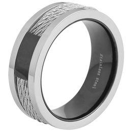 Adelia&acute;s ADELIA ́S Herren Fingerring "Herren Ring aus Edelstahl", 74, Edelstahl, silber, Edelstahl, Fingerringe