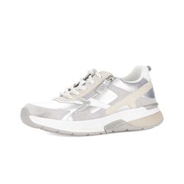 Gabor Damen Sneaker "Sneaker low", Gr. 40,5, silber, Schuhe