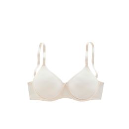 Damen Minimizer-BH, NUANCE BY LASCANA, Gr. 95, beige, Microtouch, Obermaterial: 82% Polyamid, 18% Elasthan, Basic, BHs, mit B&uuml;gel und nahtlosen Cups