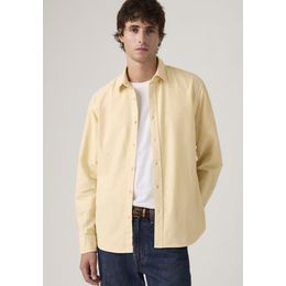 Levi's LEVI'S Herren Langarmhemd "AUTHENTIC BUTTON DOWN"rutabaga gmt dye, Gr. M, Web, Obermaterial: 100% Baumwolle, Hemden, mit Ton-in-Ton Logostickerei auf
