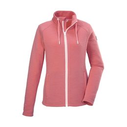 Killtec Damen Strickjacke "KOS 24 WMN FLX JCKT", rosa, Gr. 48, Oberstoff: 100% Polyester, Strickjacken, Damenjacke mit Comfort-Stretch und
