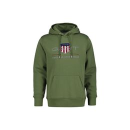 Gant Herren Sweatshirt "Sweatshirt REGULAR ARCHIVE SHIELD HOODIE", gr&uuml;n, Gr. M, Obermaterial: 78% Baumwolle CO. 22% Polyester PES., Sweatshirts