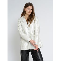 Maze Damen Lederblazer "42021249", wei&szlig;, Gr. S, Obermaterial: 100% Lammleder. Futter: 100% Viskose. &Auml;rmelfutter: 100% Polyester, Blazer