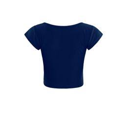 WINSHAPE Damen Crop-Top "AET137LS", blau, Gr. XXL, 85% Polyester, 15% Elasthan, Tops, Functional Light and Soft Cropped