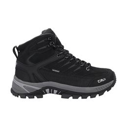 CMP Herren Wanderschuh "RIGEL 2.0 MID WP TREKKING SHOES", Gr. 44, schwarz, Leder, Schuhe, wasserdicht