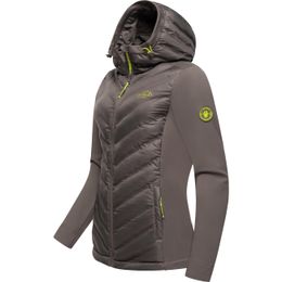 Navahoo Damen Outdoorjacke "Nimm Mich Mit", grau, Gr. M, Obermaterial: 100% Polyester. Obermaterial &Auml;rmel: 68% Viskose, 27% Polyamid, 5% Elasthan.