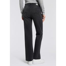 MAC Damen Regular-fit-Jeans "LAURA", grau, Gr. 34, unifarben, Denim/Jeans, Obermaterial: 89% Baumwolle, 8% Polyester, 3% Elasthan, Jeans, im