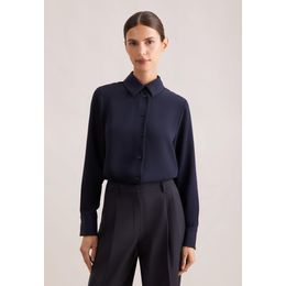 Seidensticker Damen Hemdbluse "Schwarze Rose", blau, Gr. 40, unifarben, 100% Polyester, Blusen, 1/1 Kragen Uni