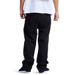 DC Shoes Herren Chinos "Worker Relaxed", schwarz, Gr. 34, Obermaterial: 99% Baumwolle, 1% Elasthan., Hosen