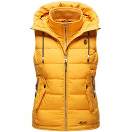 Marikoo Damen Steppweste "Taisaa", gelb, Gr. S, Obermaterial: 100% Polyester. Innenseite: 100% Polyester, Westen, inklusive Leckerlie-Beutel